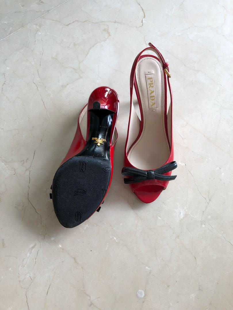 Prada heels, Women's Fashion, Footwear, Heels on Carousell