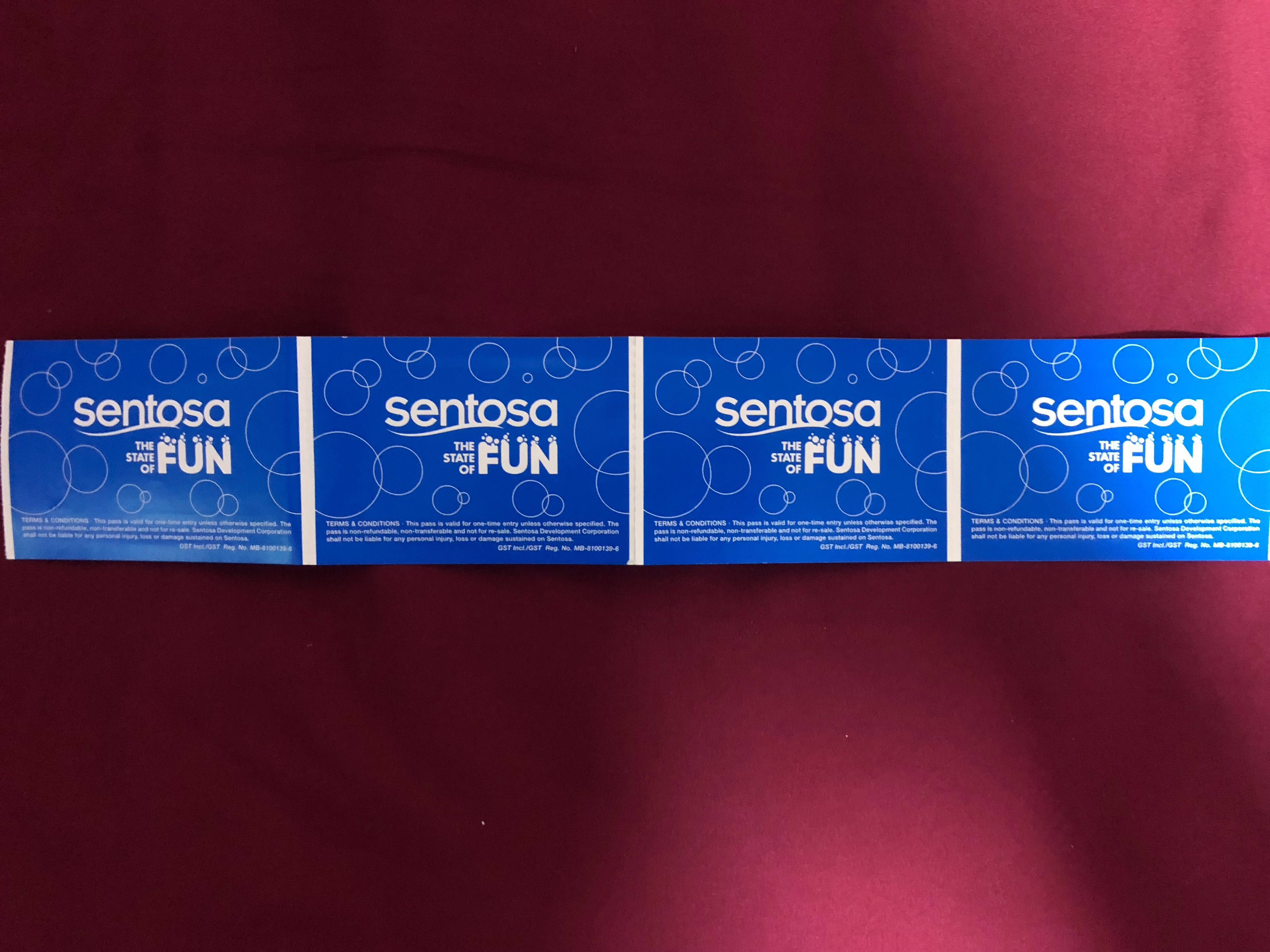 Sentosa Attraction Tickets, Tickets & Vouchers, Vouchers on Carousell