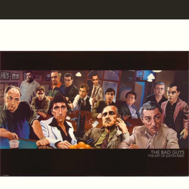 Bad Guys - Art Of Justin Reed Poster, Furniture & Home Living, Home ...