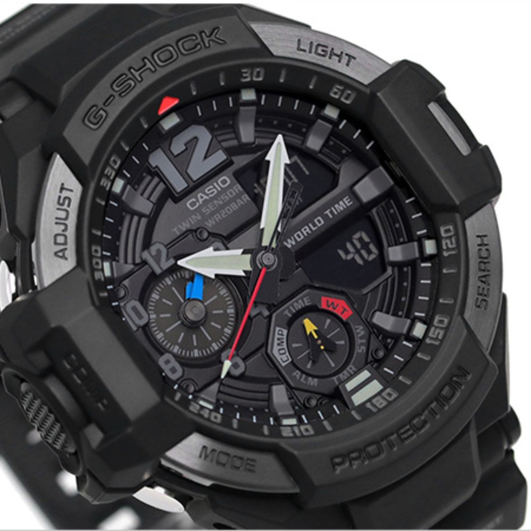 CASIO G-SHOCK WATCH GA-1100-1A1DR Gravitymaster Watch, Men's Fashion ...