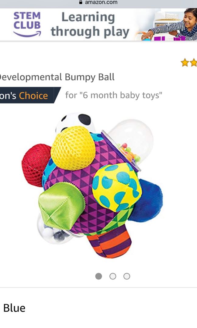 Developmental bumpy ball, Babies & Kids, Infant Playtime on Carousell