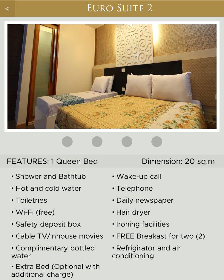 GC at ANY Eurotel room, Tickets & Vouchers, Store Credits on Carousell