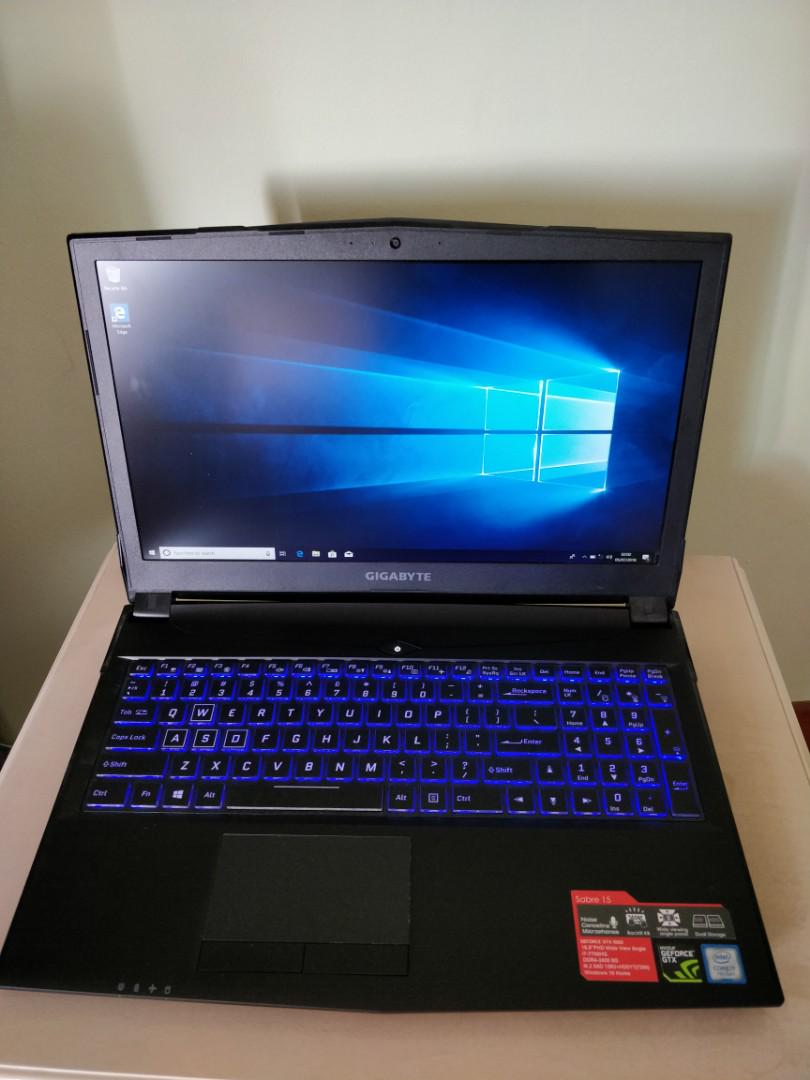 Gigabyte Sabre 15 Gaming Laptop, Computers & Tech, Parts & Accessories ...