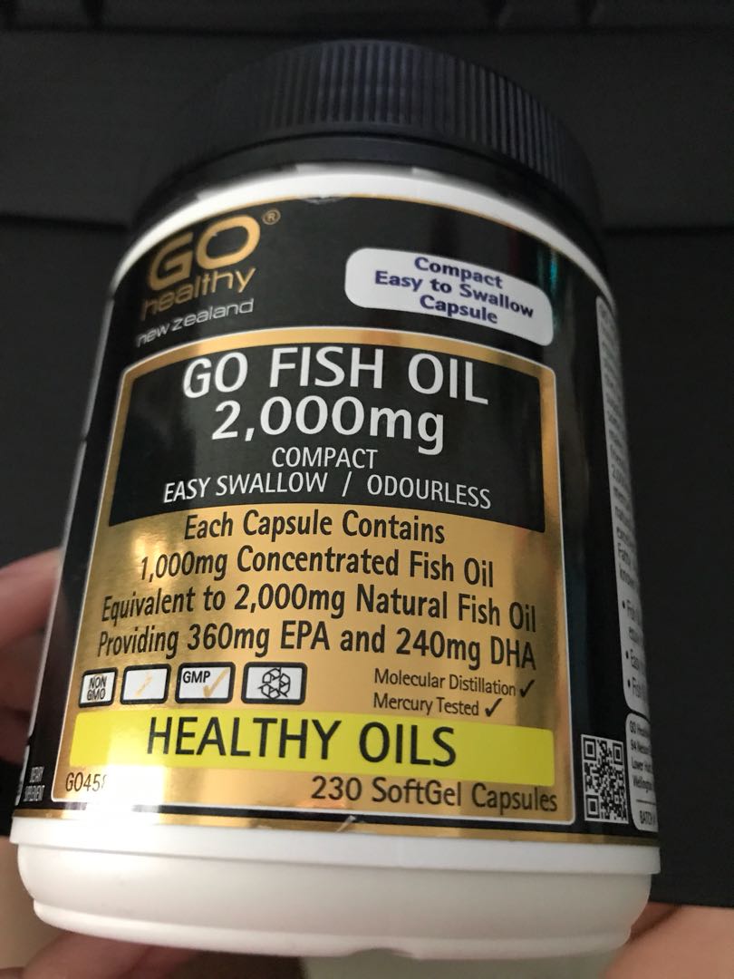 Go Healthy GO Fish Oil 2000mg 230 capsules, Everything Else on Carousell