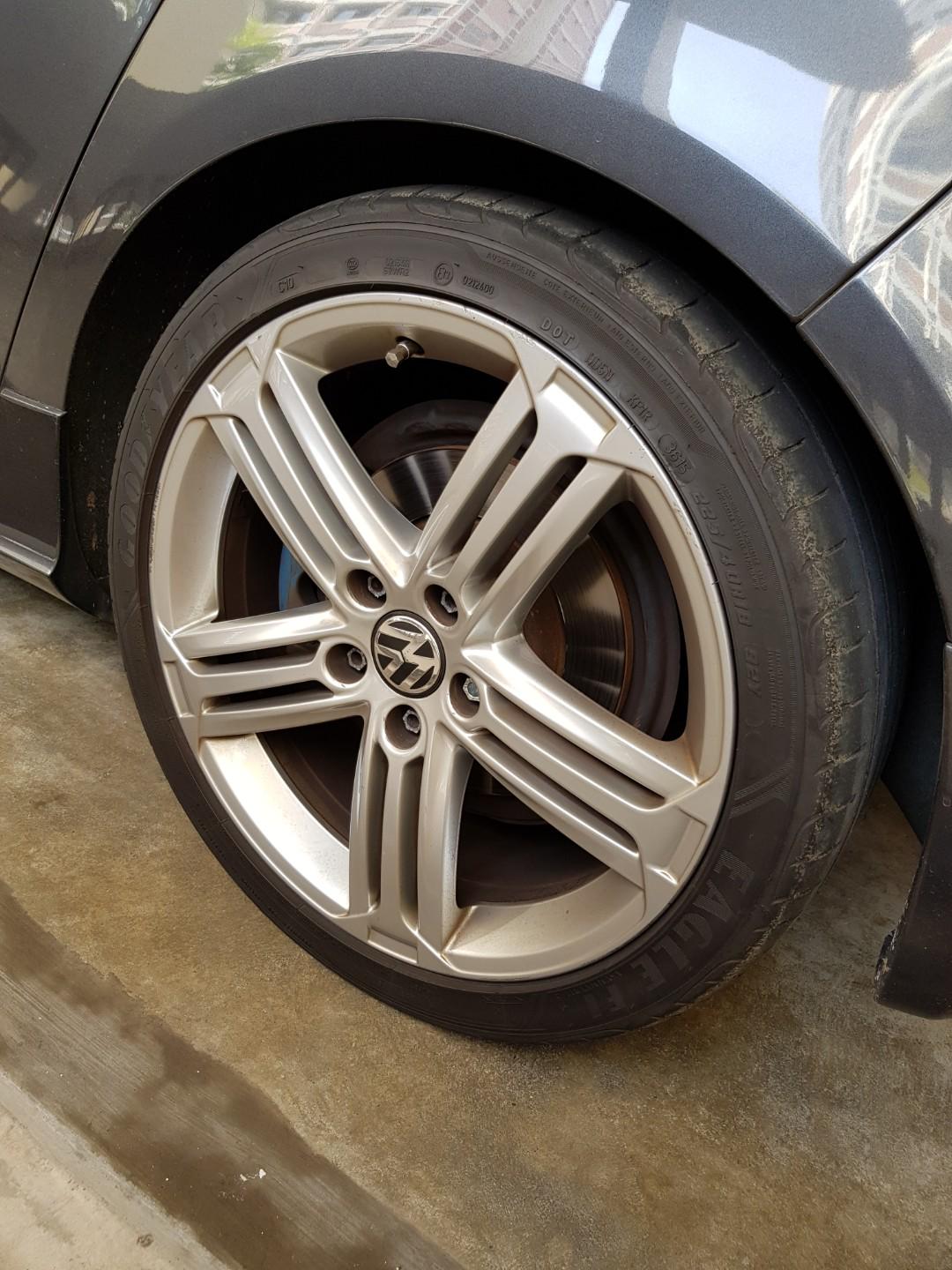 Golf r32 mk5 rims, Car Accessories, Tyres & Rims on Carousell