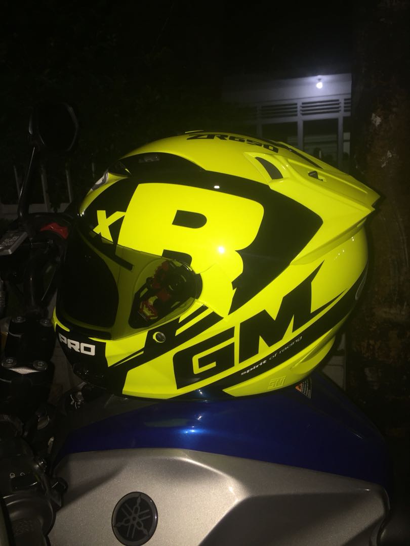 Helm GM Race Pro ZR650, Aksesoris Mobil di Carousell