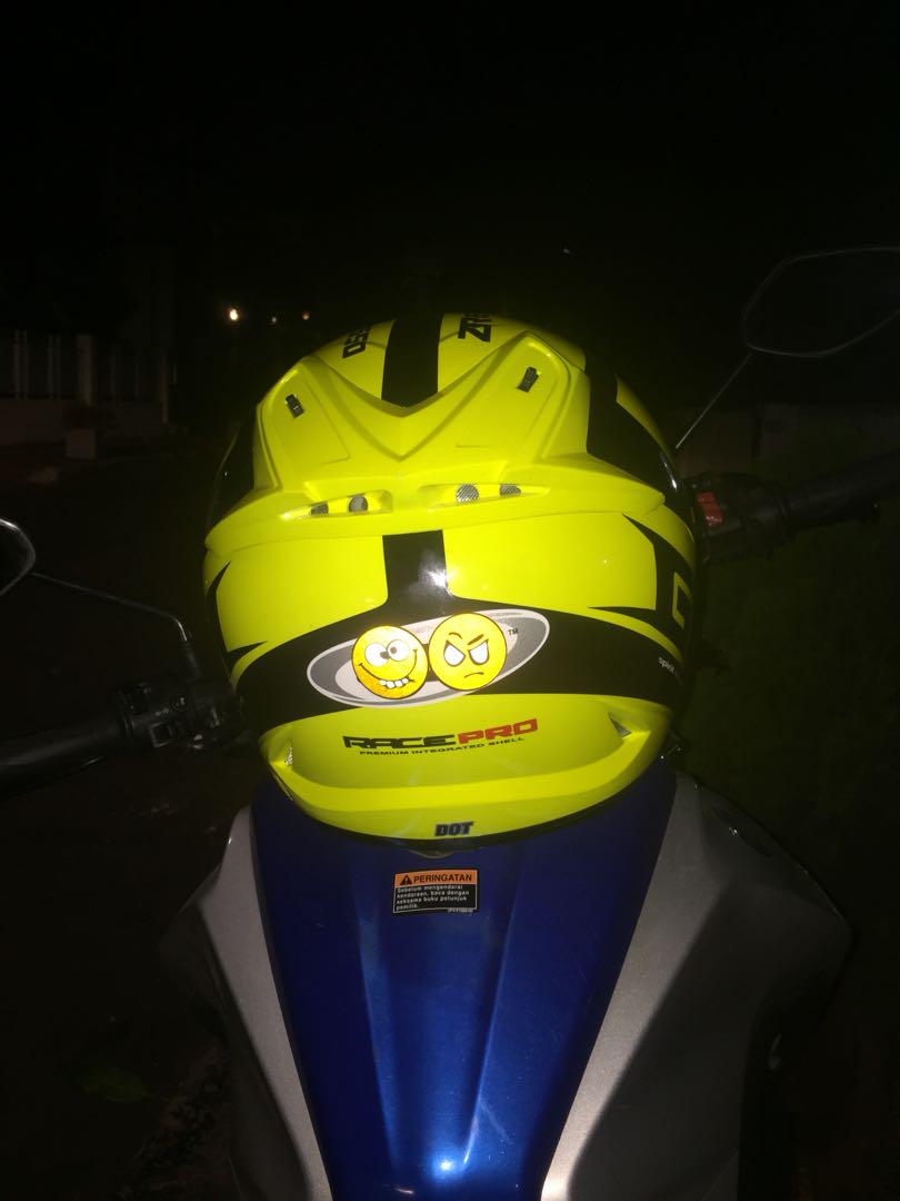 Helm GM Race Pro ZR650, Aksesoris Mobil di Carousell