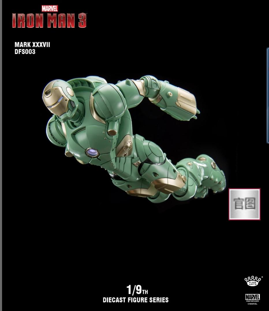 In stock! King arts 1/9 scale diecast iron man mark 37, Hobbies & Toys ...