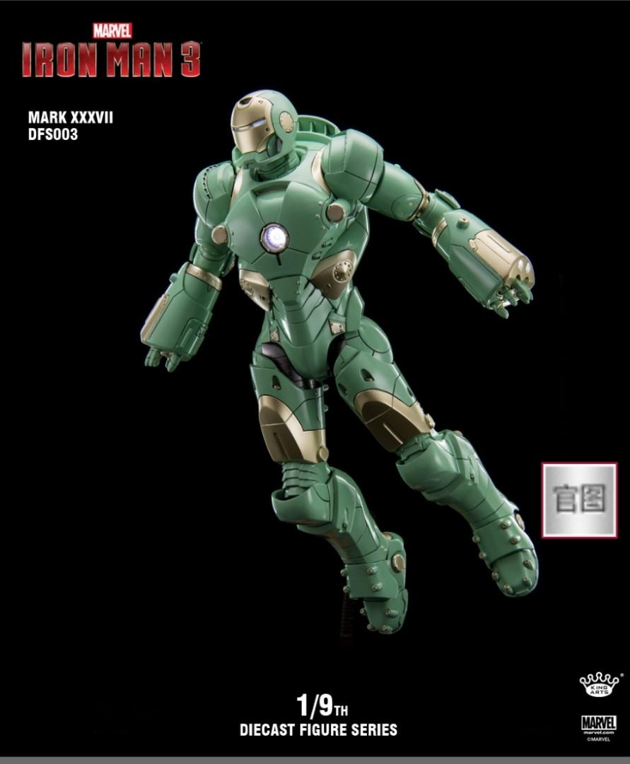 In stock! King arts 1/9 scale diecast iron man mark 37, Hobbies & Toys ...