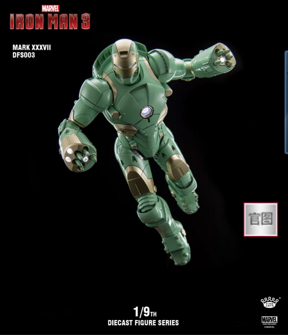 In stock! King arts 1/9 scale diecast iron man mark 37, Hobbies & Toys ...