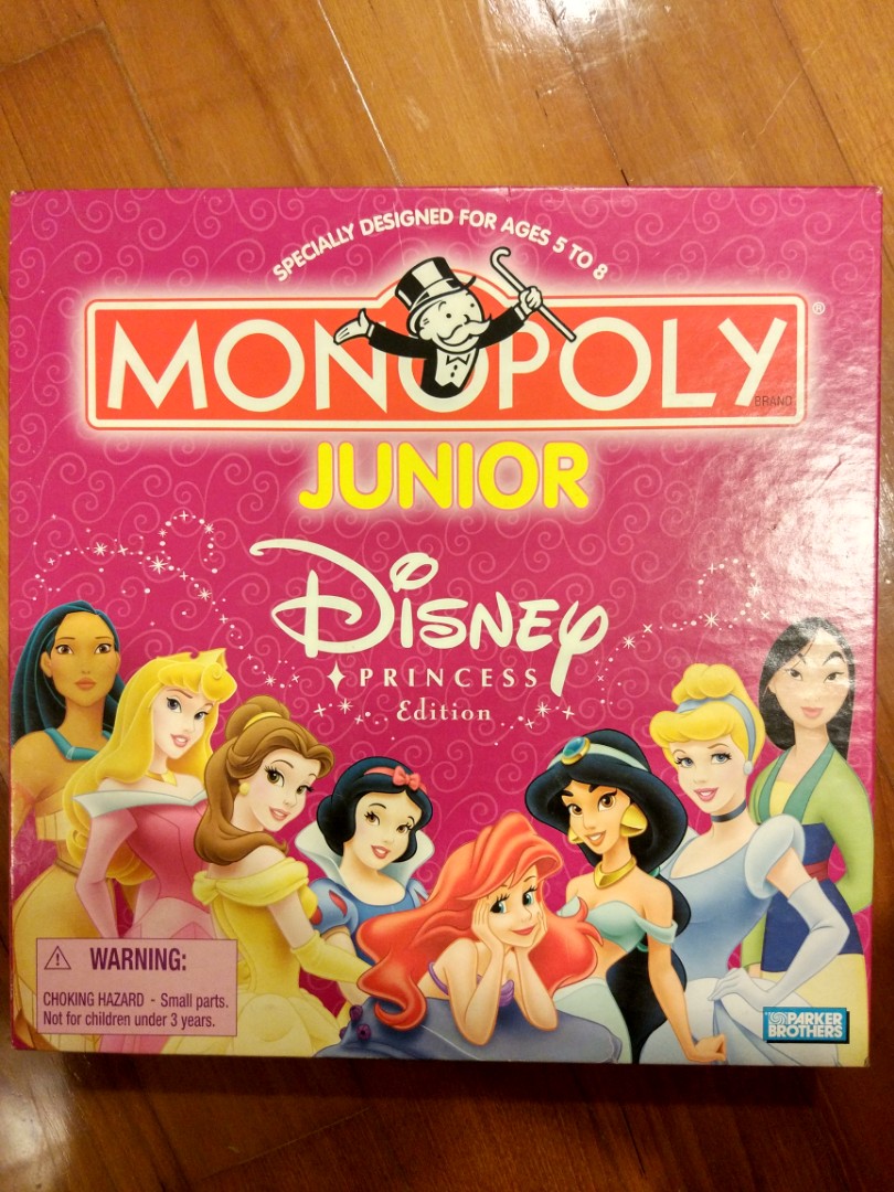 Monopoly Junior Disney Princess Edition, Hobbies & Toys, Toys & Games ...
