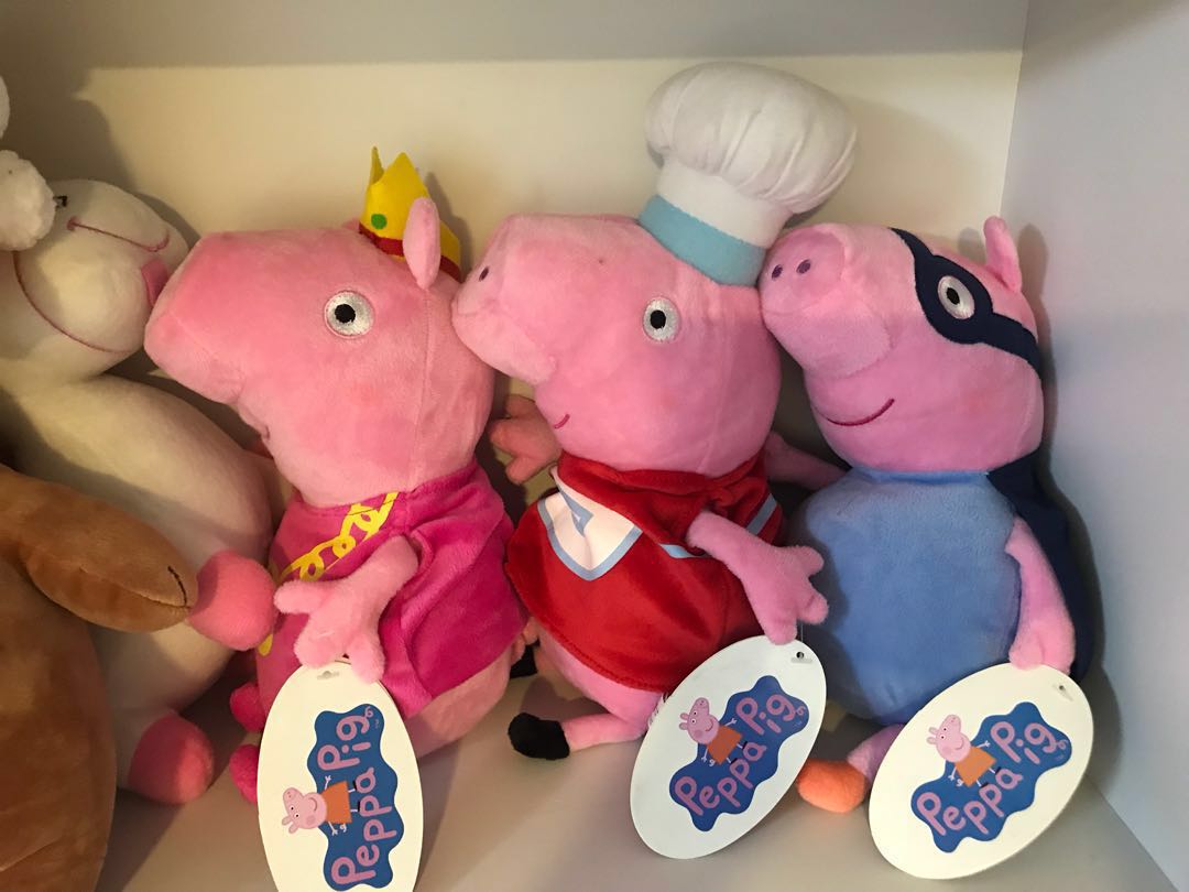 Queen, Chef and Nerd Peppa Pig Soft Toy, Hobbies & Toys, Toys & Games ...