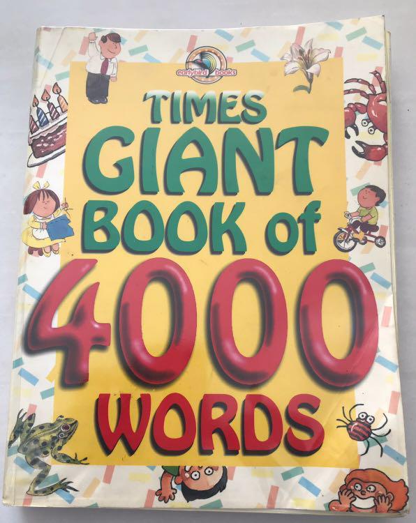 Times Giant Book of 4000 words (Children Dictionary), Hobbies & Toys ...
