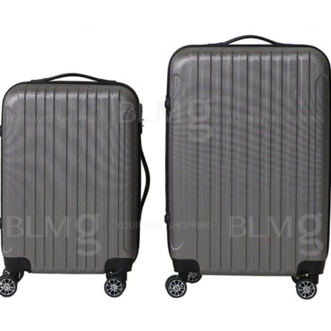 20 & 24” travelling grey spinner luggage, Hobbies & Toys, Travel ...