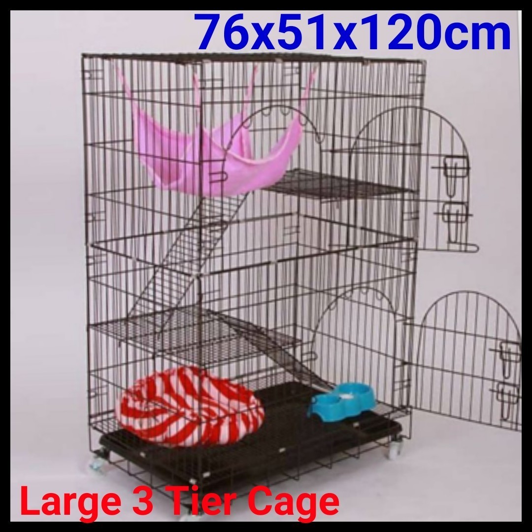 3 Tier Large - Cat Cage/ Pet Cage / Bird Cage / Dog Cage, Pet Supplies ...
