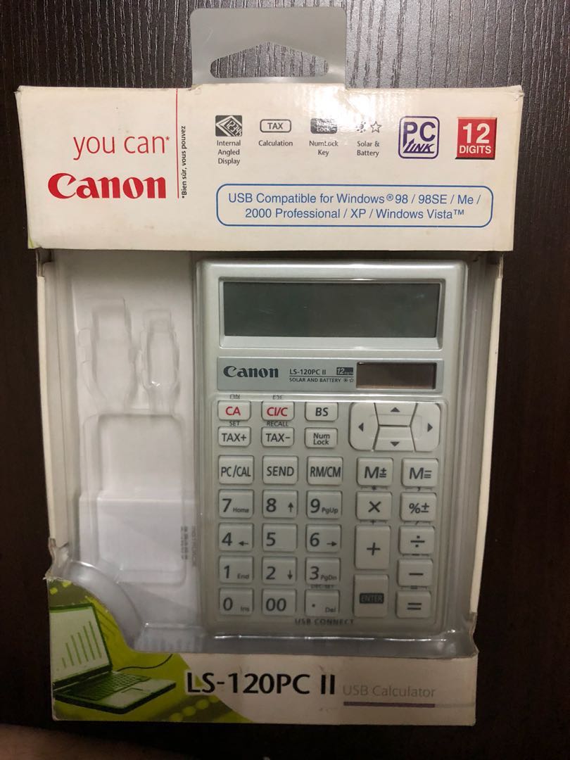 Canon USB計數機 (可連接電腦) LS-120PC II, 音響器材, 可攜式音響設備 - Carousell