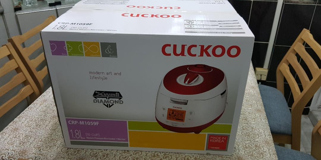 CUCKOO PRESSURE RICE COOKER RED M10 (10 CUPS), TV & Home Appliances ...