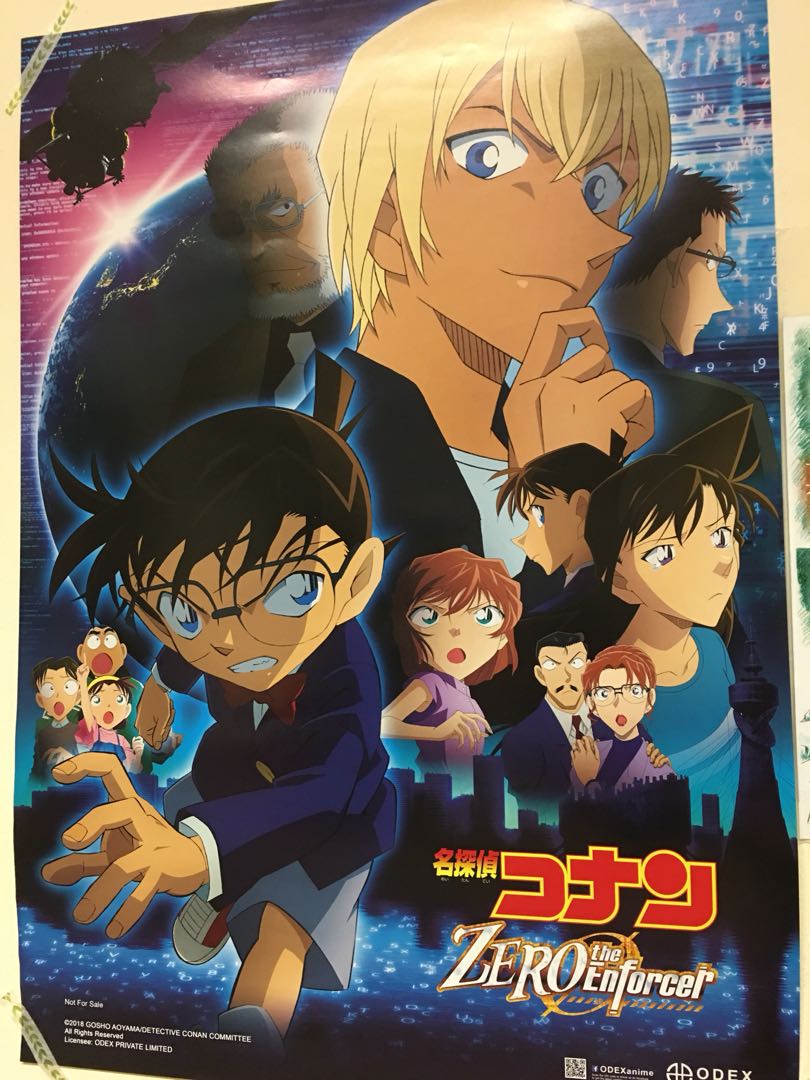 Detective Conan Poster zero the enforcer, Hobbies & Toys, Memorabilia ...