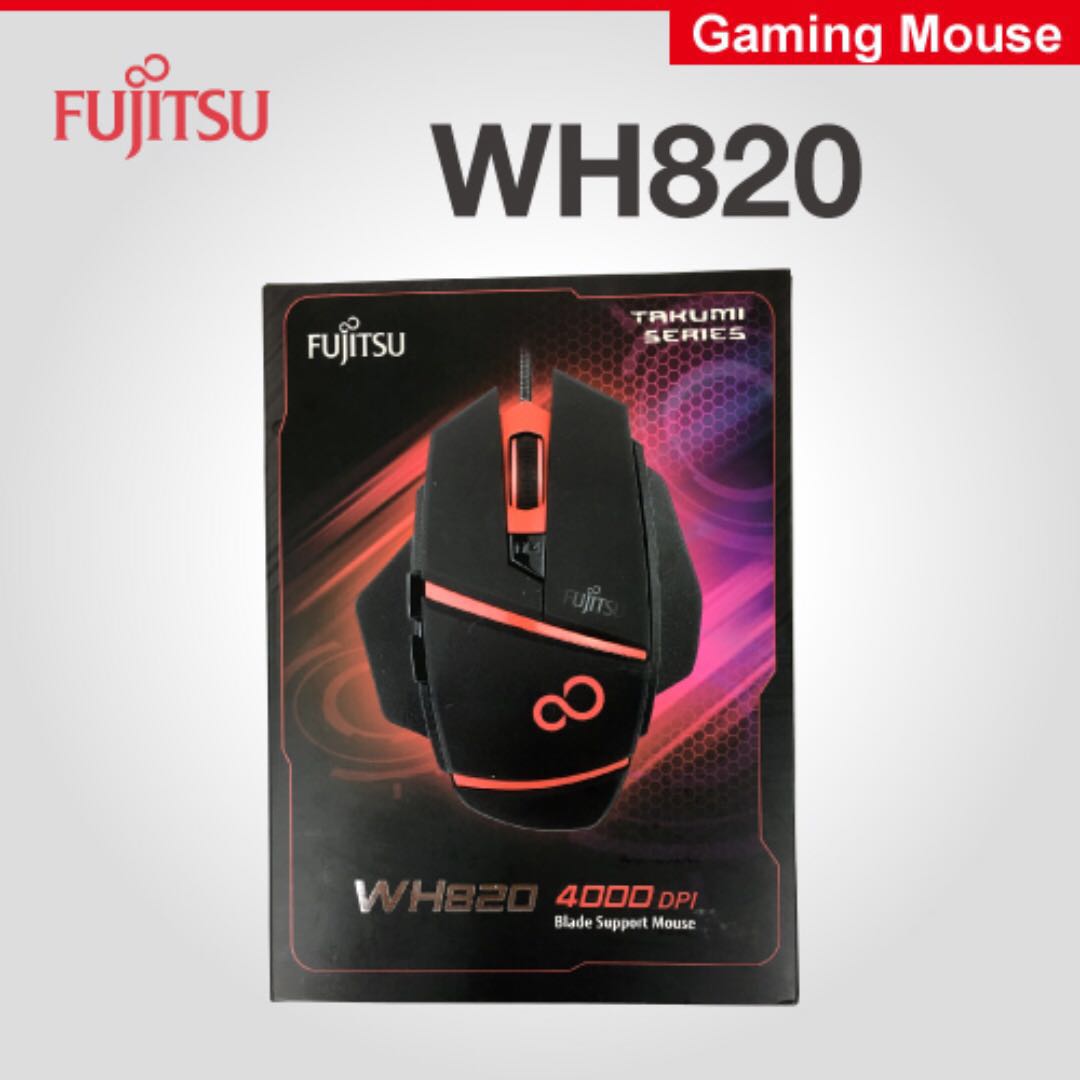 Fujitsu Gaming Mouse WH820 (Black) on Carousell