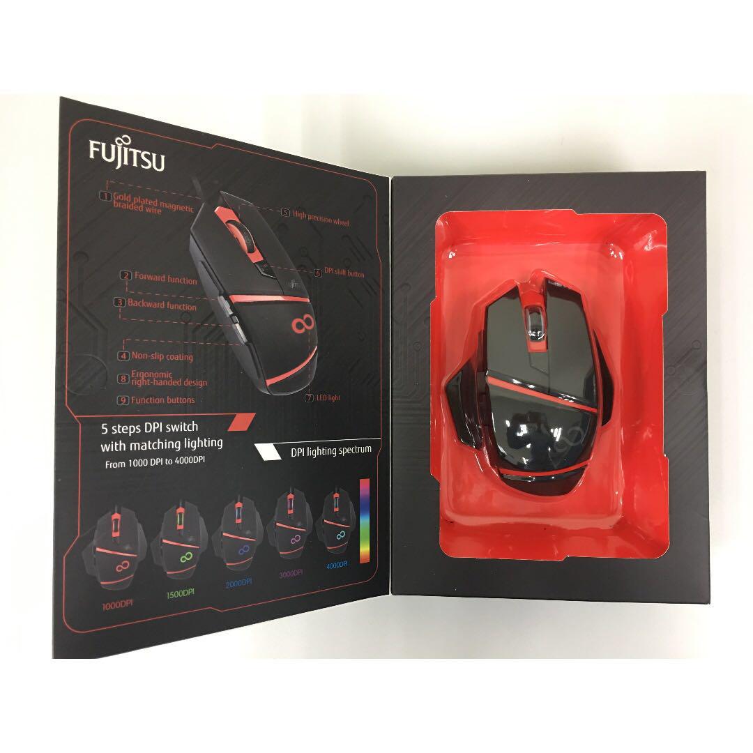 Fujitsu Gaming Mouse WH820 (Black) on Carousell