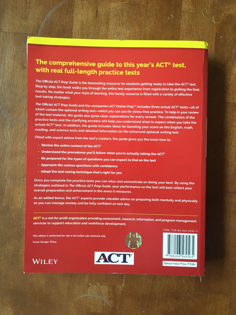 The Official ACT Prep Guide (Newest Version), Hobbies & Toys, Books ...