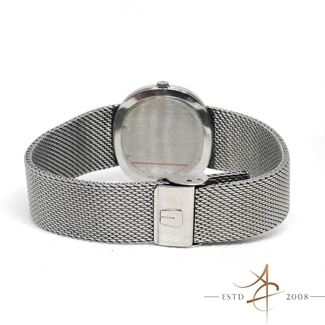 Universal White Shadow Automatic Sunburst Blue Dial Steel Watch, Luxury ...