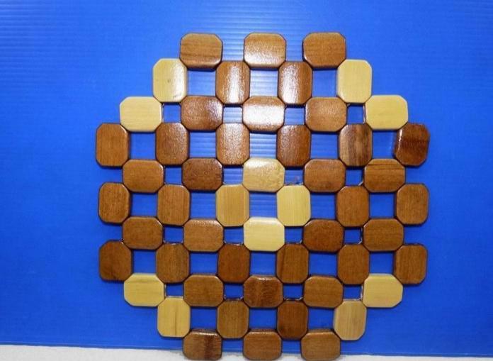 Wooden Hot Plate Mat, Furniture & Home Living, Home Decor, Vases ...