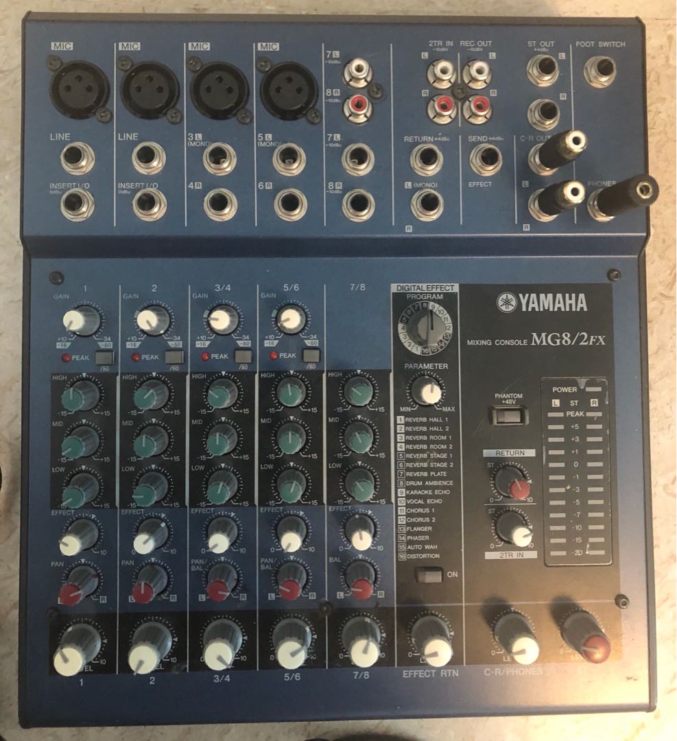 Yamaha MG8/2FX Mixing Console, Audio, Other Audio Equipment on Carousell