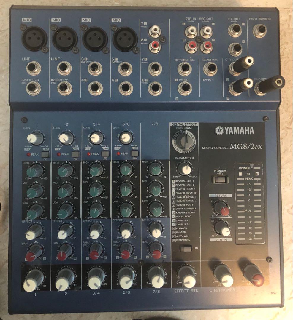 Yamaha MG8/2FX Mixing Console, Audio, Other Audio Equipment on Carousell