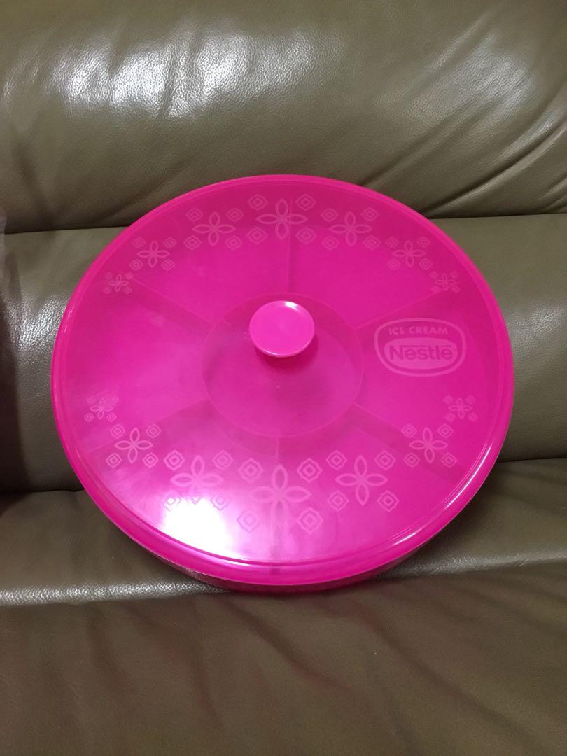 BRAND NEW NESTLE ROUND CANDY CONTAINER, Furniture & Home Living ...