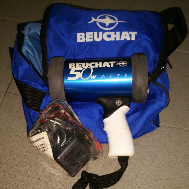 Diving, Fishing, BEUCHAT underwater torch, RECHARGEABLE, 50W, Sports ...