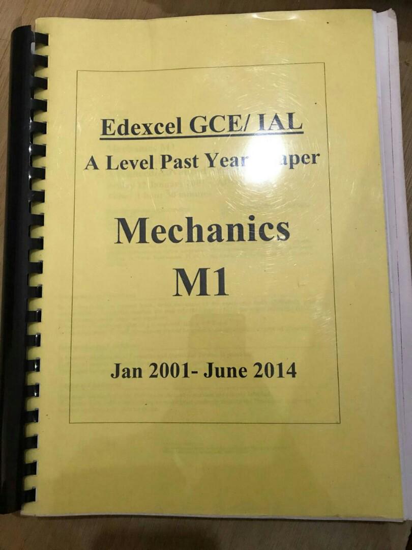 Edexcel GCE/IAL Mechanics past year paper, Hobbies & Toys, Books ...