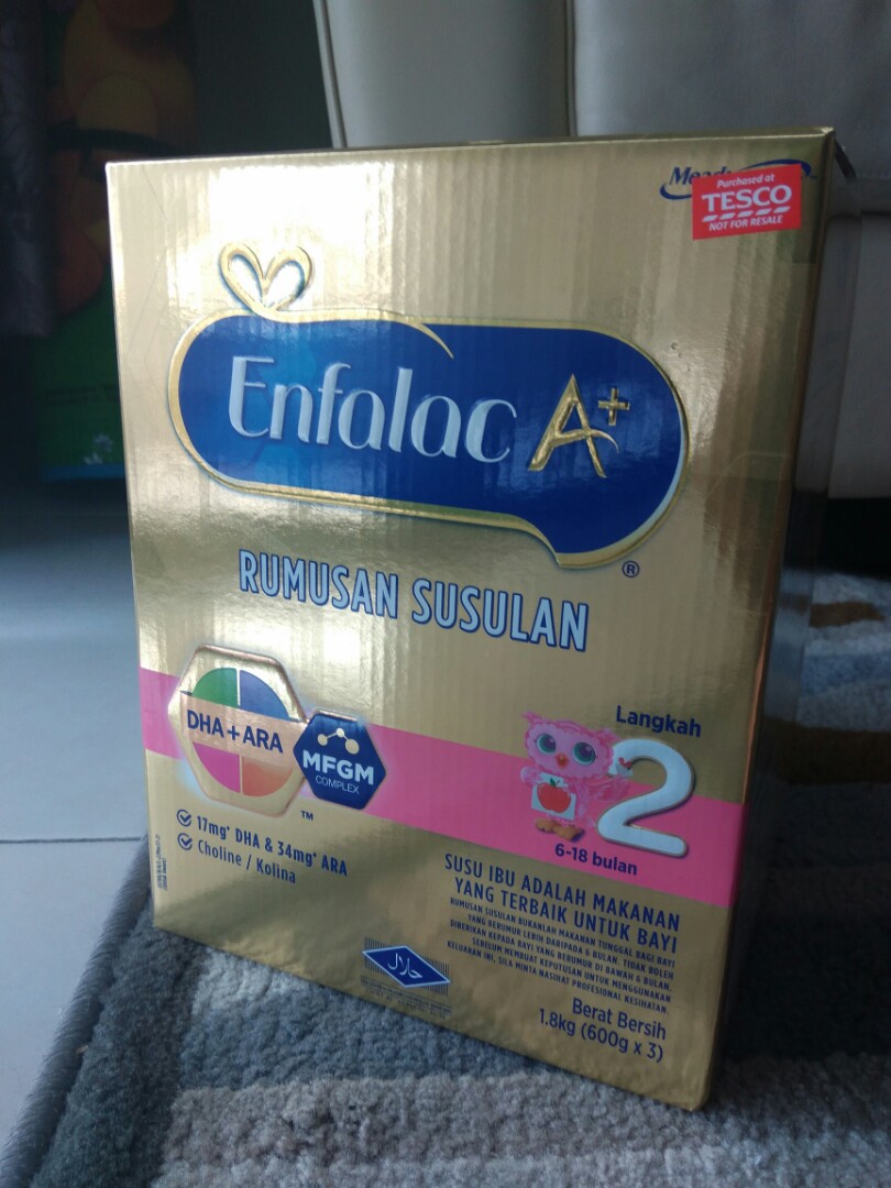 Enfalac A+ "Langkah 2" 1.8kg (600g x 3), Babies & Kids, Nursing ...