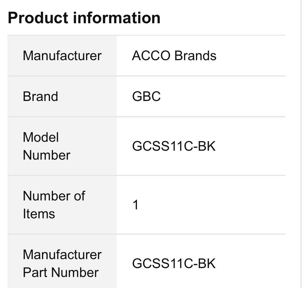 GBC S11C Desktop Paper/CD/Credit Card Shredder, Cross Cut, 2 Sheet ...