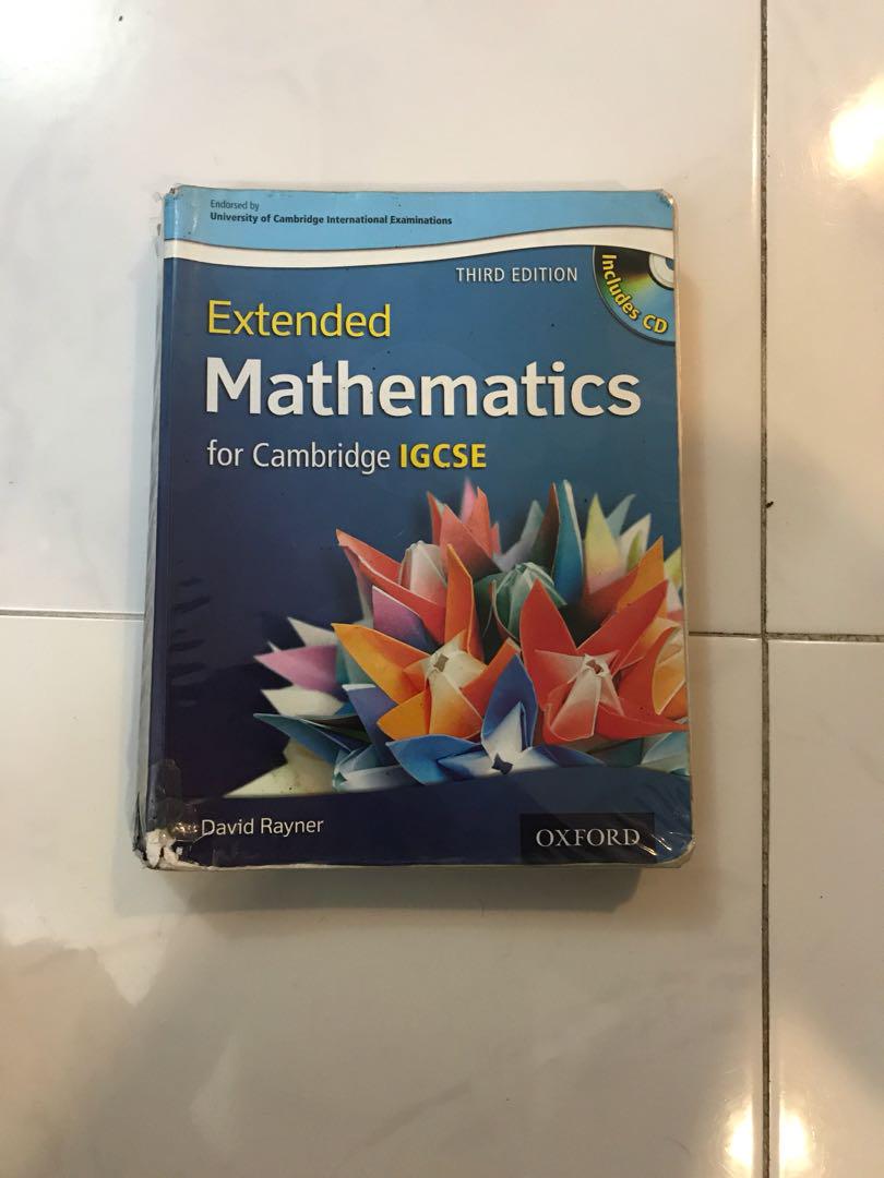 Igcse Extended Mathematics Textbook Second Edition Books And Stationery Textbooks Secondary On