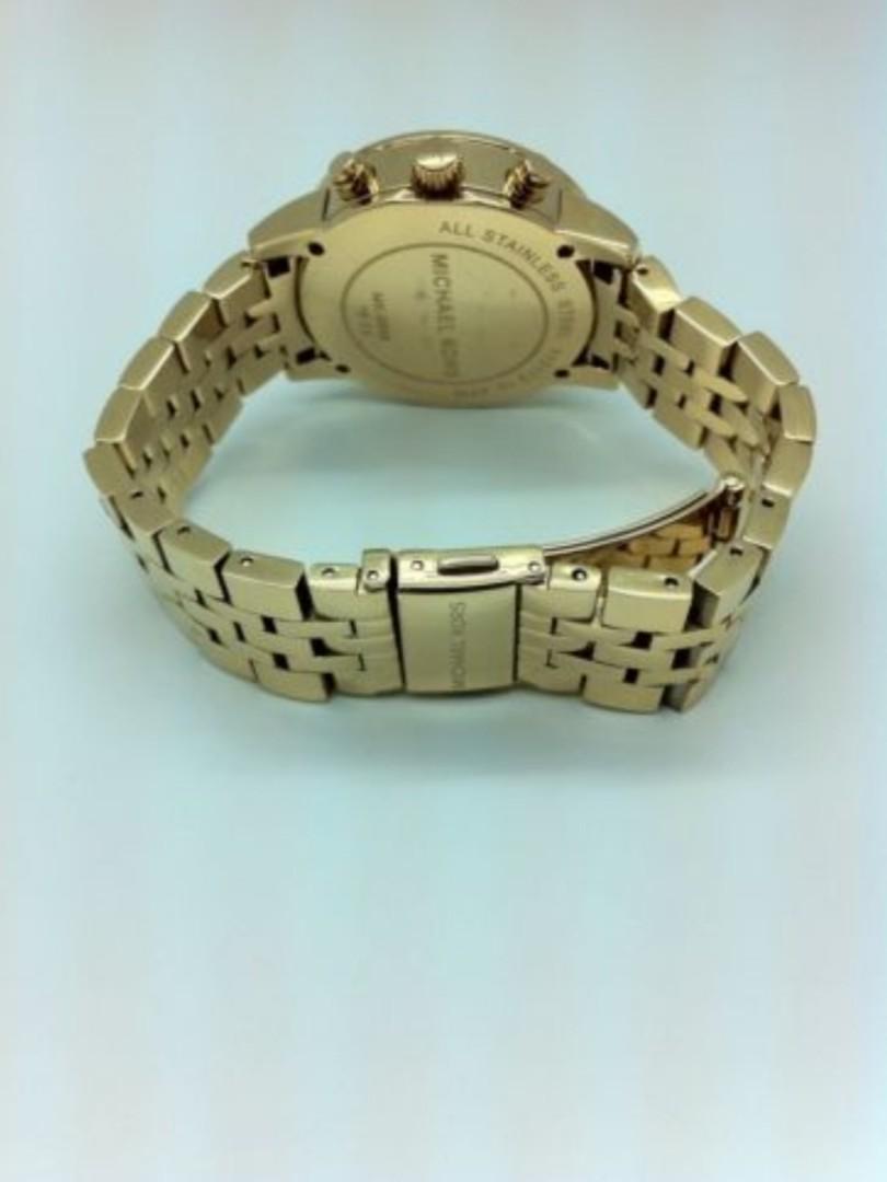Authentic/Original Michael Kors Gold Runway Chronograph (MK5698), Women ...