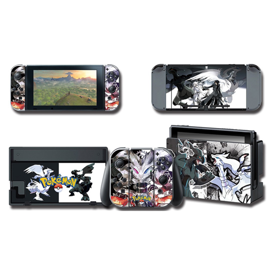 Nintendo Switch Decal Skin Pokemon Black & White, Video Gaming, Video ...