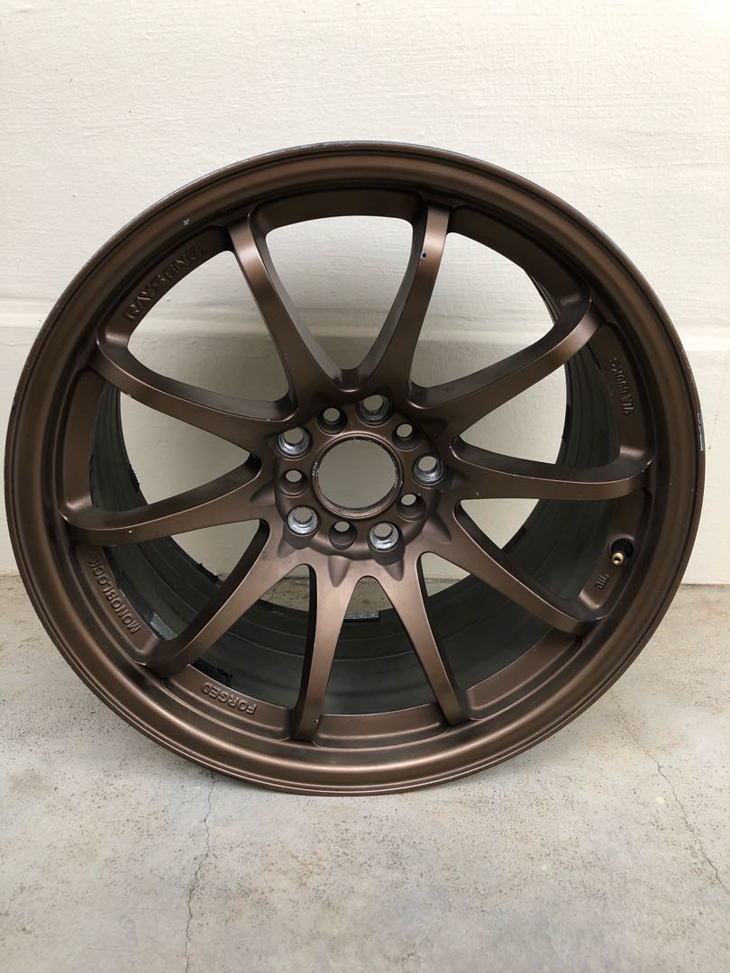 Rays CE28 Bronze Rims, Car Accessories, Tyres & Rims on Carousell