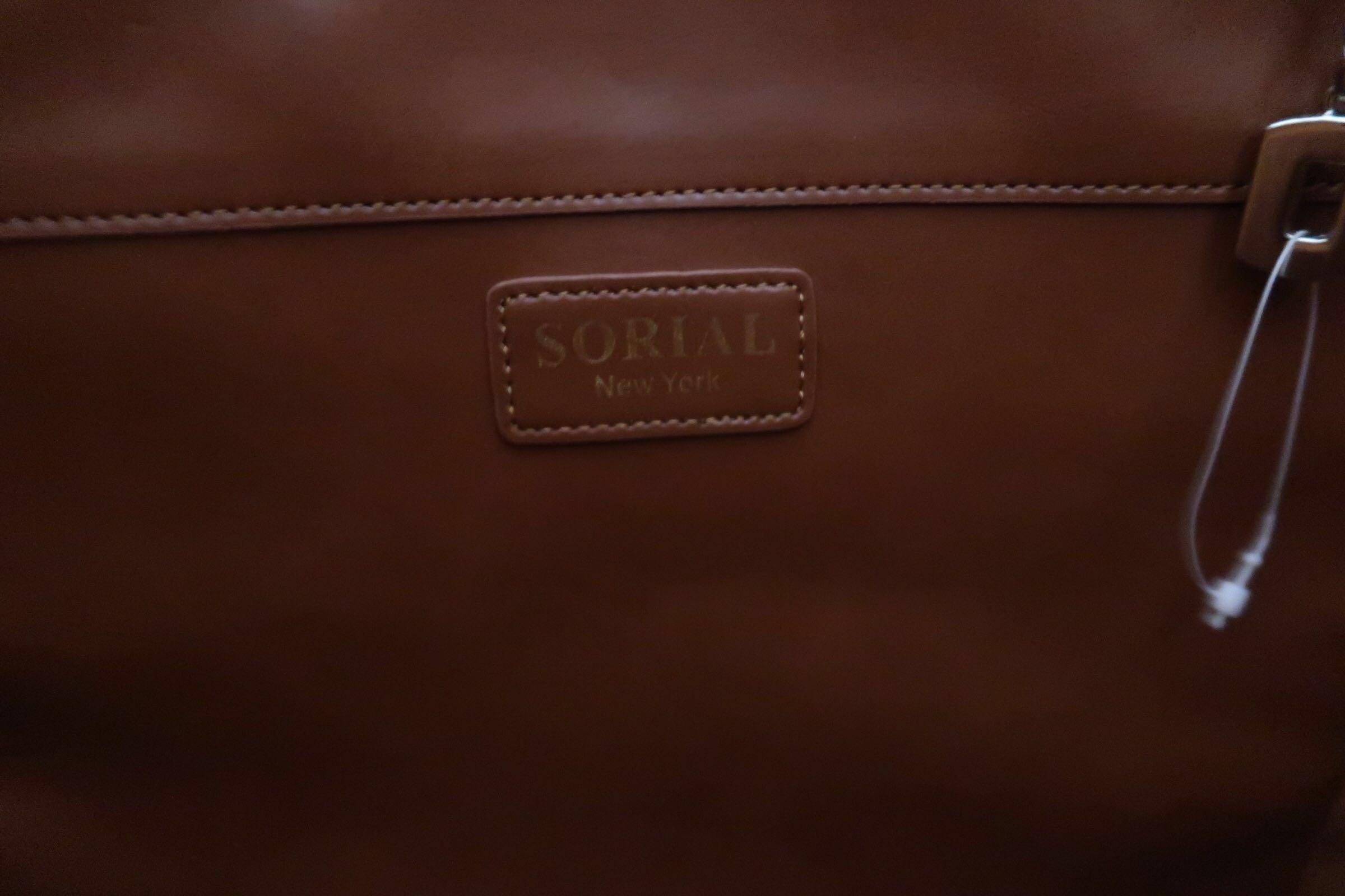 Sorial New York Brown Leather Bag, Women's Fashion, Bags & Wallets ...