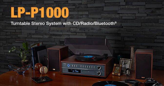 TEAC LP-P1000 TURNTABLE STEREO SYSTEM CD/RADIO/BLUETOOTH, Audio ...