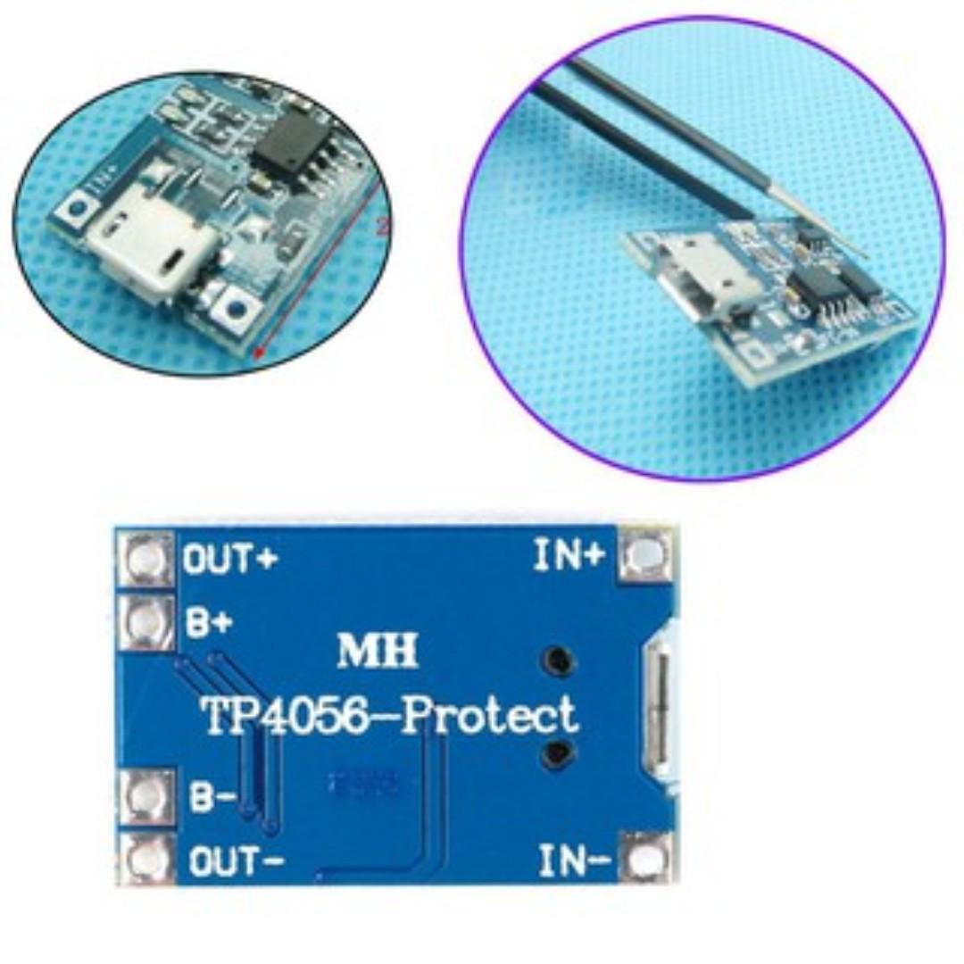 TP4056 Connector Lithium Battery Charging Module MICRO Interface (18650 ...