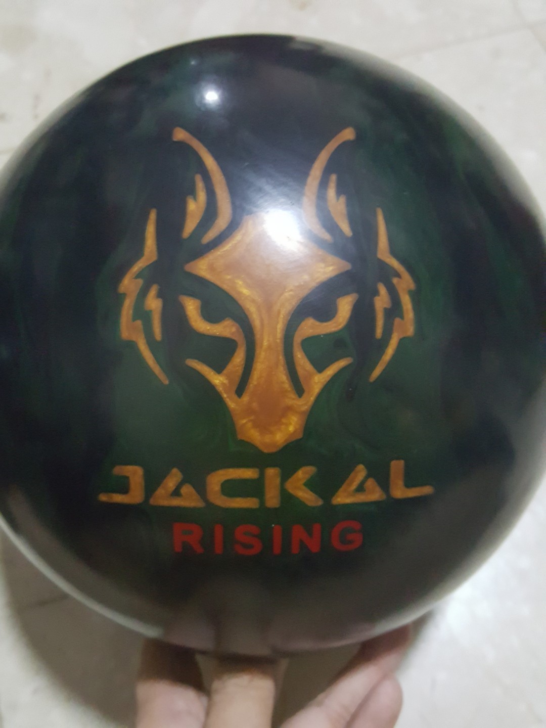 (Reserved) 15lbs Jackal Rising Bowling Ball, Sports Equipment, Sports ...