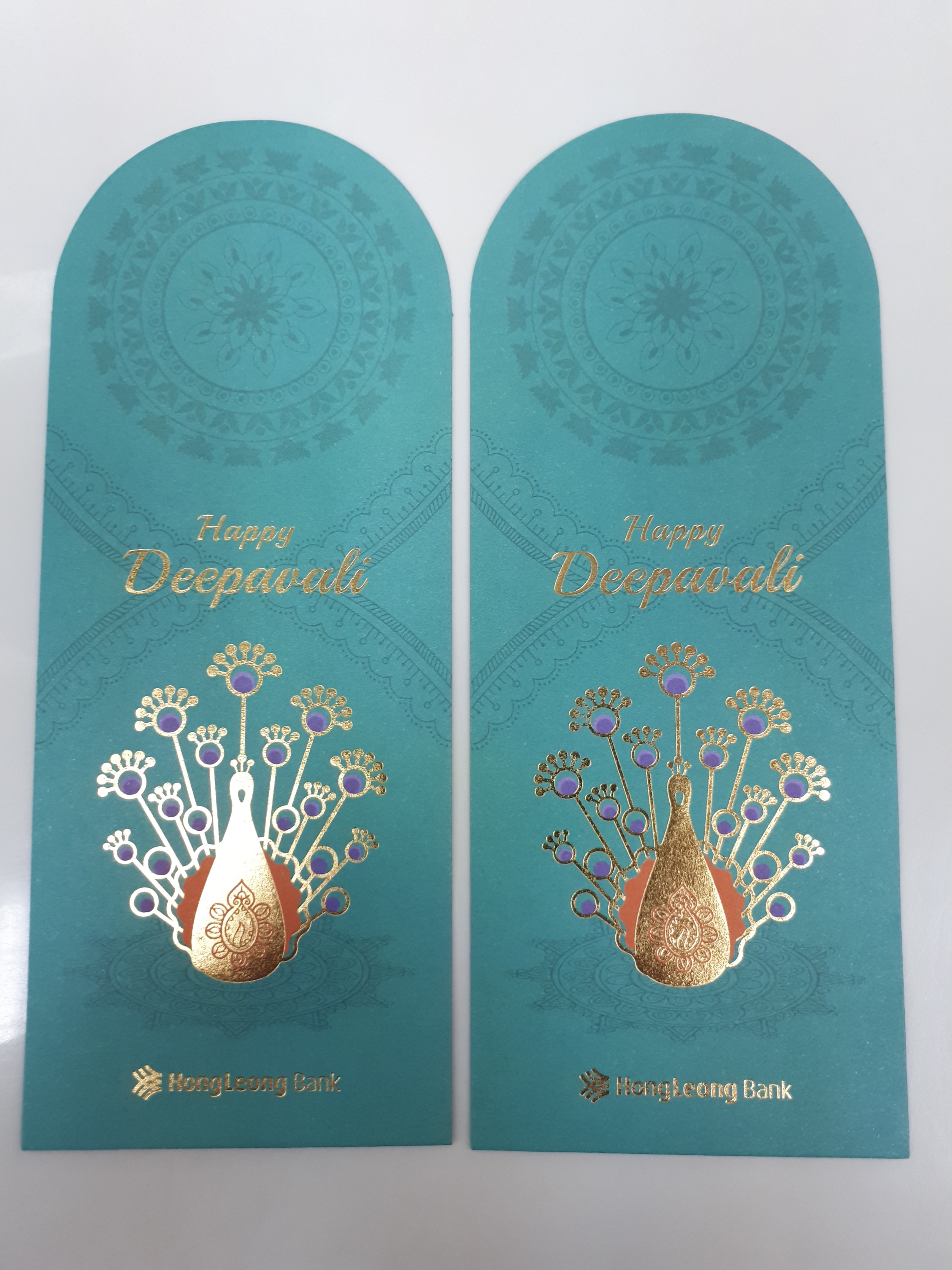 Angpow Deepavali Money packet Hong Leong Bank, Hobbies & Toys ...