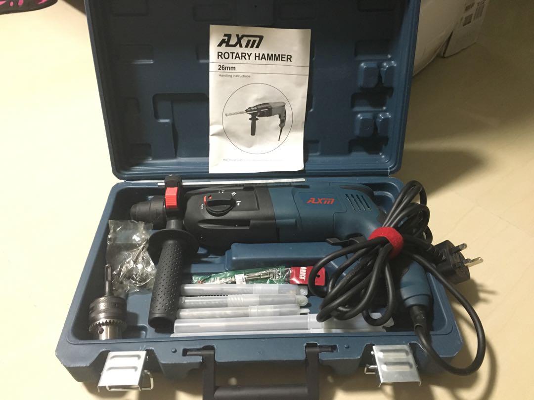 AXM Rotary Hammer Electric Drill, Furniture & Home Living, Furniture ...