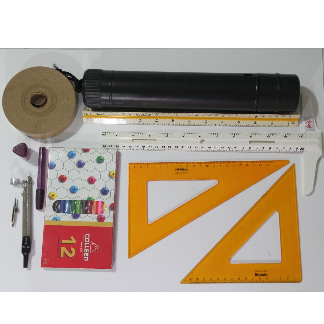 Basic Drafting Tools for Architecture Students, Hobbies & Toys ...