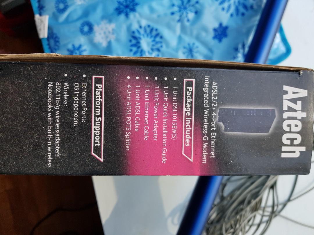 Brand new unopened Aztech modem + router, Computers & Tech, Parts ...