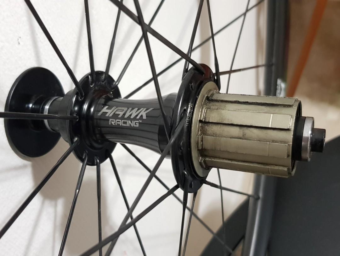 Carbon Wheel - Hawk Racing 45mm (Clincher), Sports Equipment, Bicycles ...