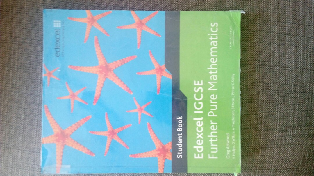 Edexcel IGCSE Further Pure Mathematics Student Book, 興趣及遊戲, 書本 & 文具 ... Edexcel IGCSE Further Pure Mathematics Student Book, 興趣及遊戲, 書本 & 文具 ...