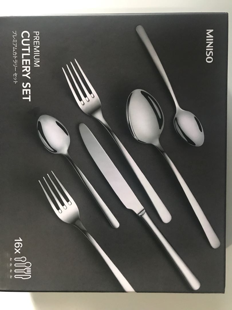 Miniso Premium Cutlery Set, Furniture & Home Living, Kitchenware ...