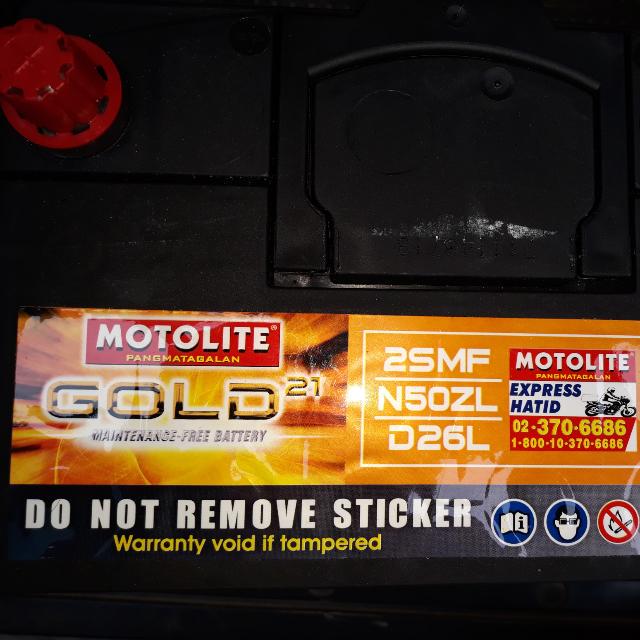 Motolite Gold 2SMF, Car Parts & Accessories on Carousell